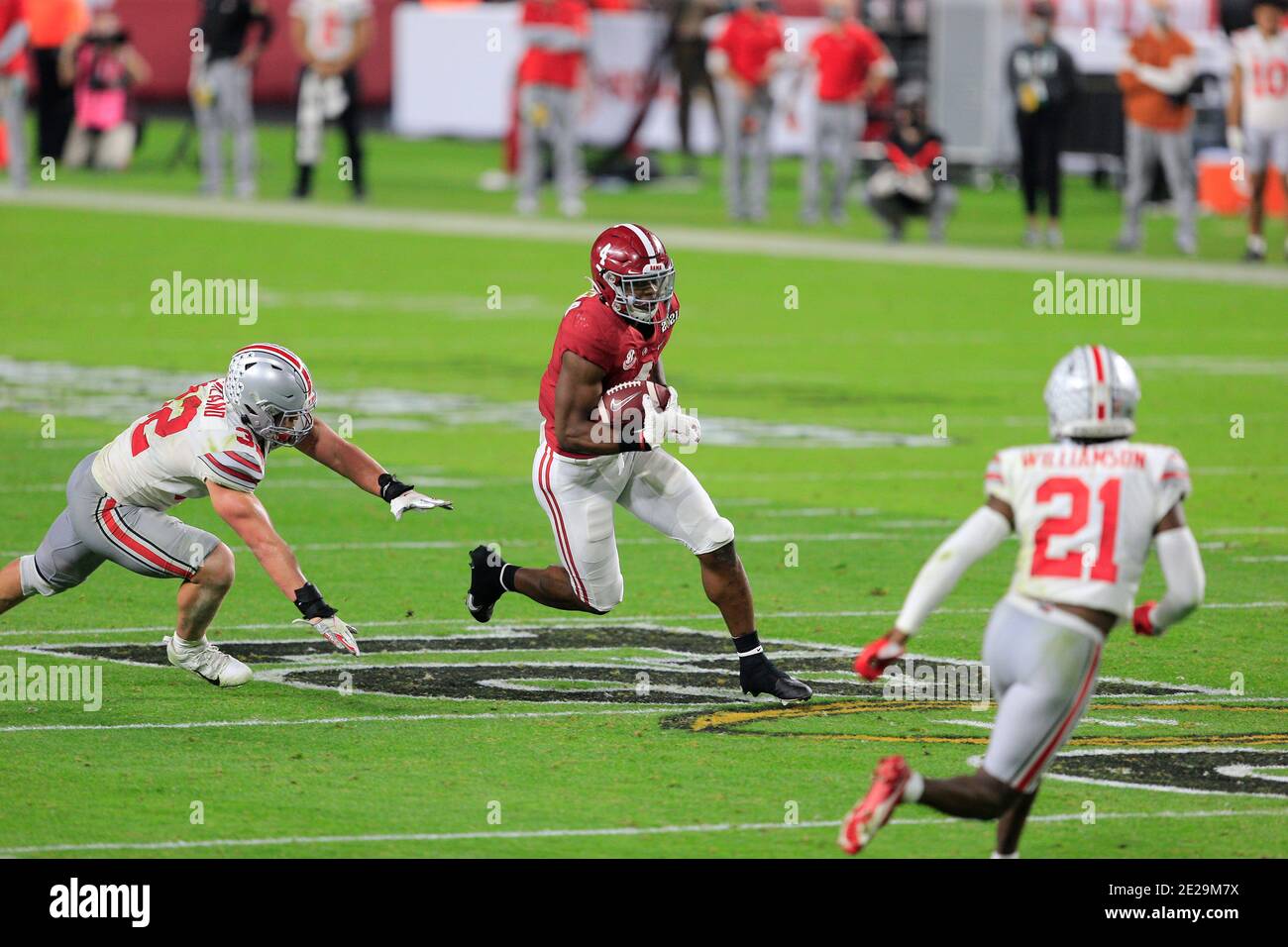 January 11, 2021: Alabama Crimson Tide running back Brian Robinson Jr ...