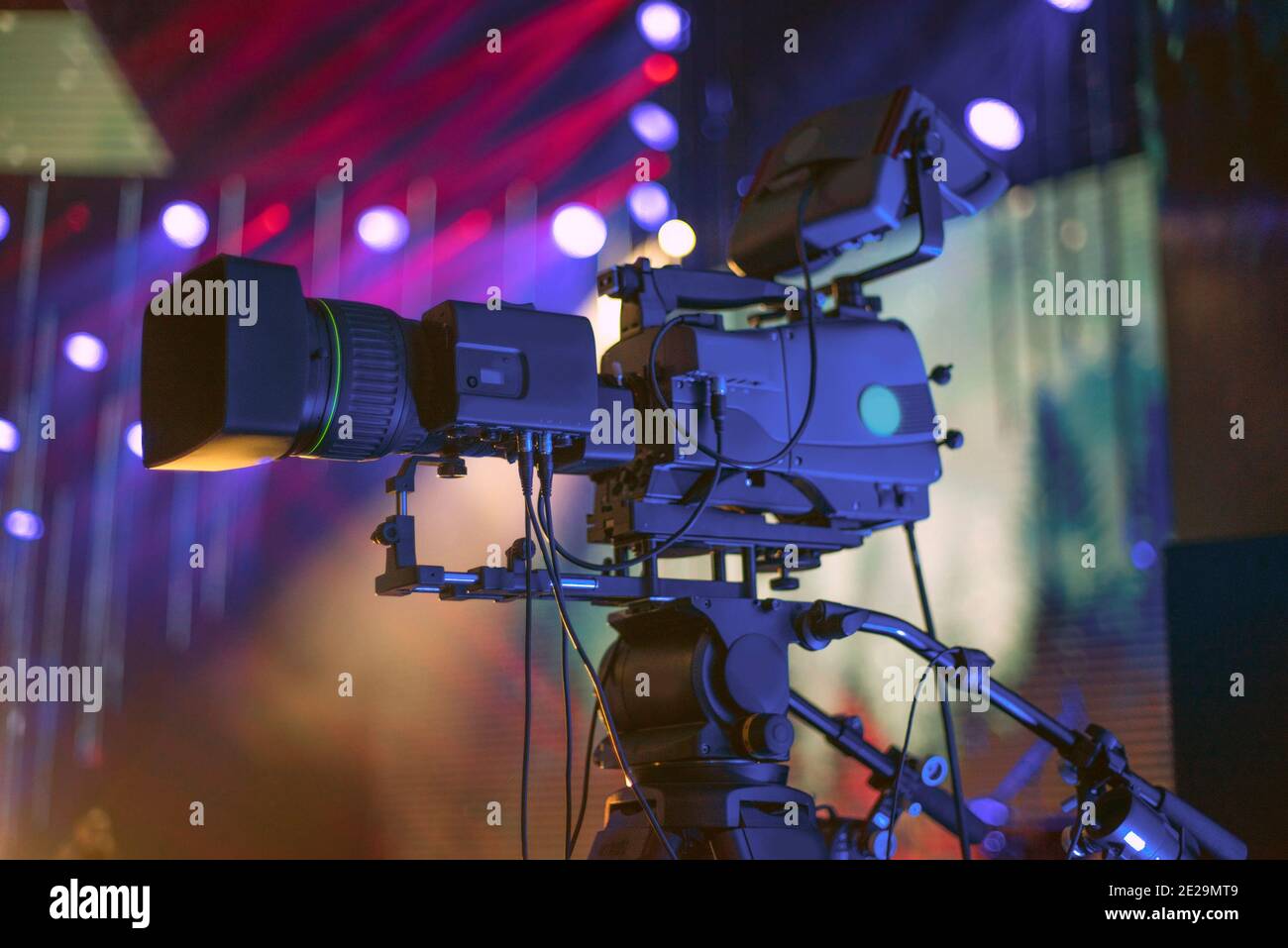 studio camera at the concert. television shooting Stock Photo - Alamy
