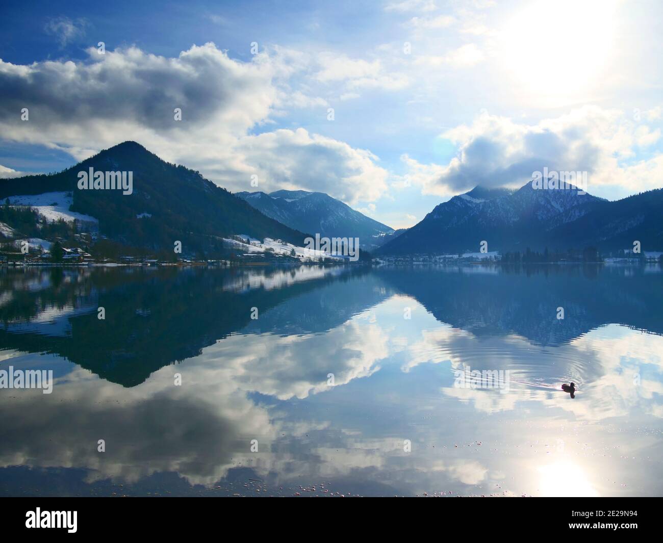Schliersee, Germany: The alpine lake in winter Stock Photo - Alamy