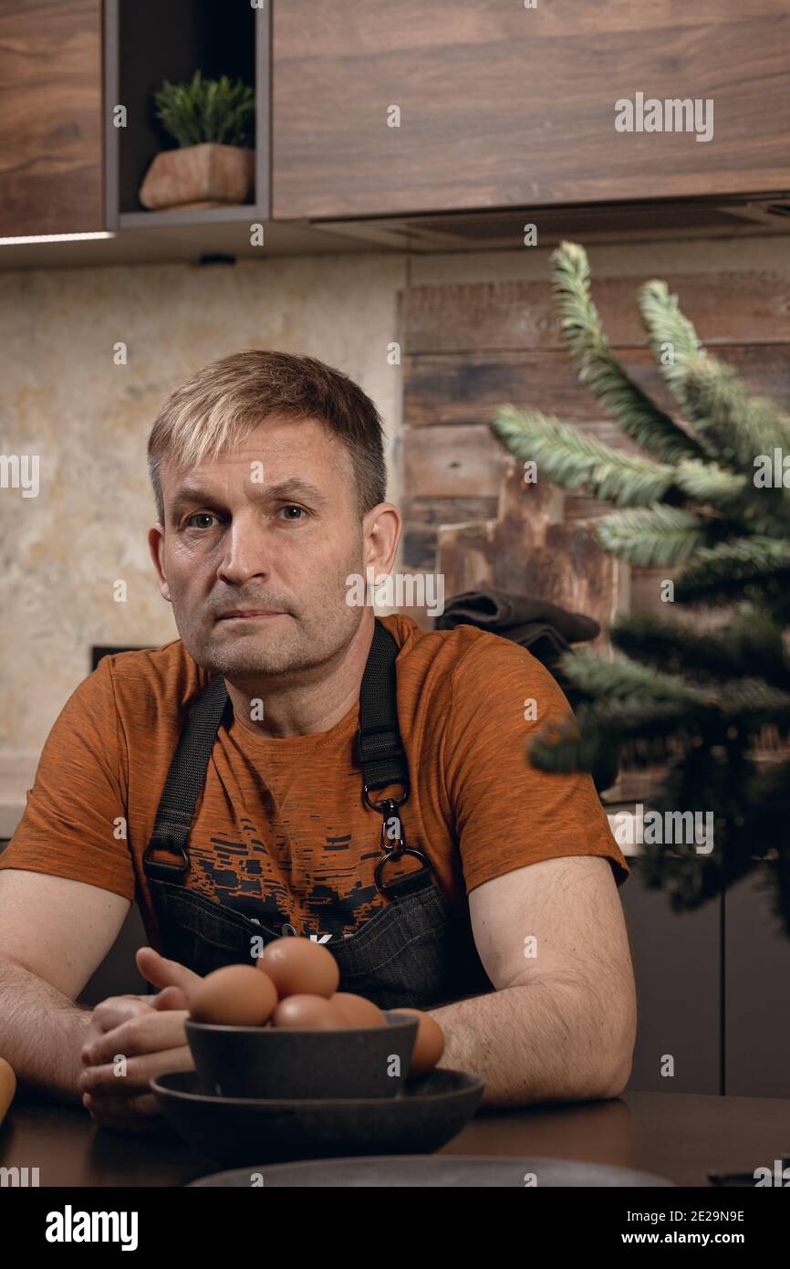 Attractive man baker in stylish hi-res stock photography and images - Alamy