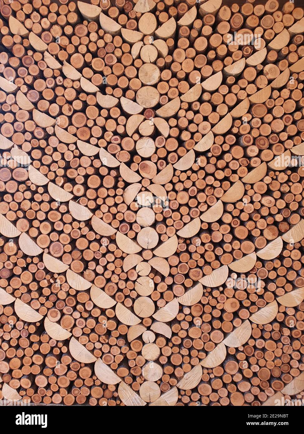 Vertical shot of beautifully designed logs Stock Photo - Alamy