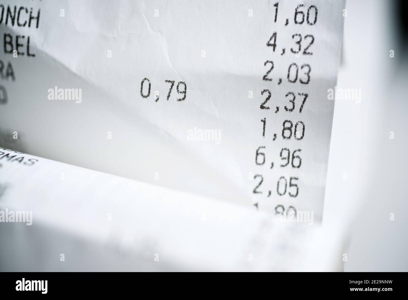 Close up purchase receipt hi-res stock photography and images - Alamy