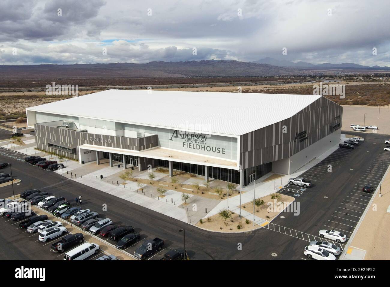 General overall view of the Anderson Automotive Group Fieldhouse which ...