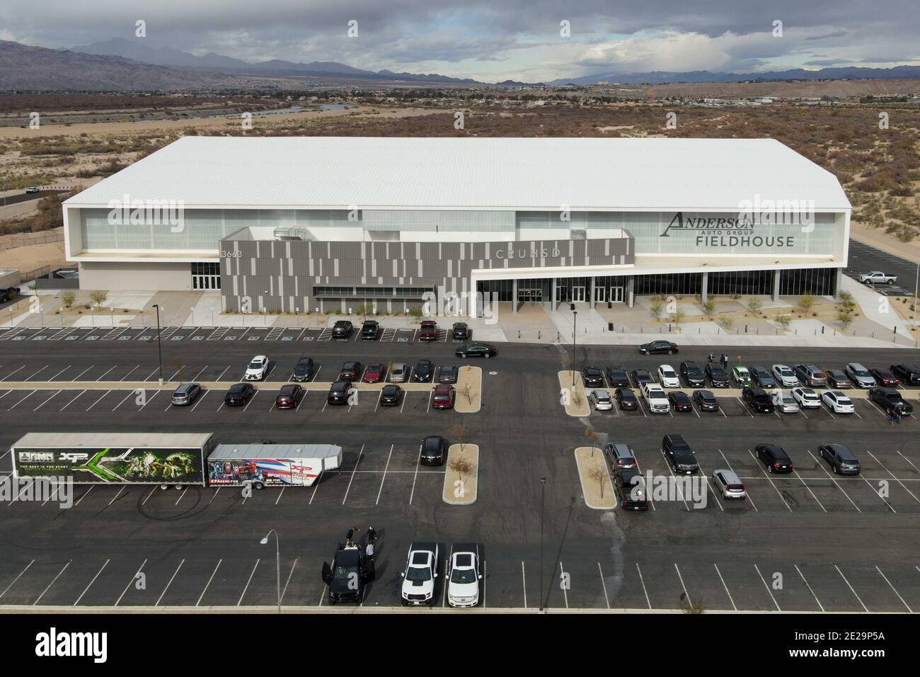 General overall view of the Anderson Automotive Group Fieldhouse which ...