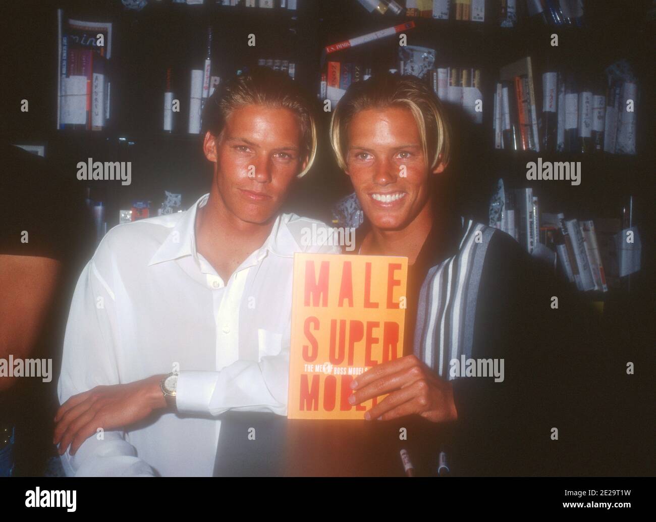 West Hollywood, California, USA 1st May 1996 Models/twins Derek Brewer ...