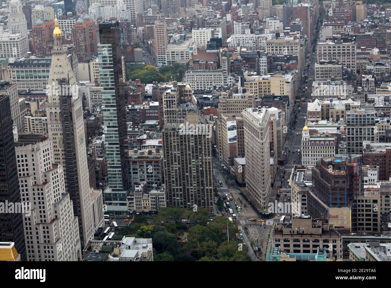 The flatiron building from above hi-res stock photography and images ...
