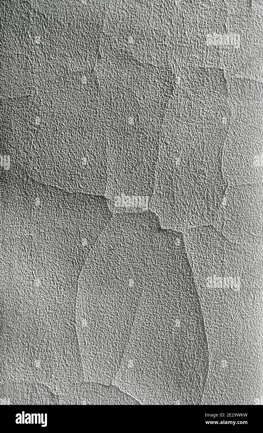 Cracking grey rough wall paint abstract background texture Stock Photo ...