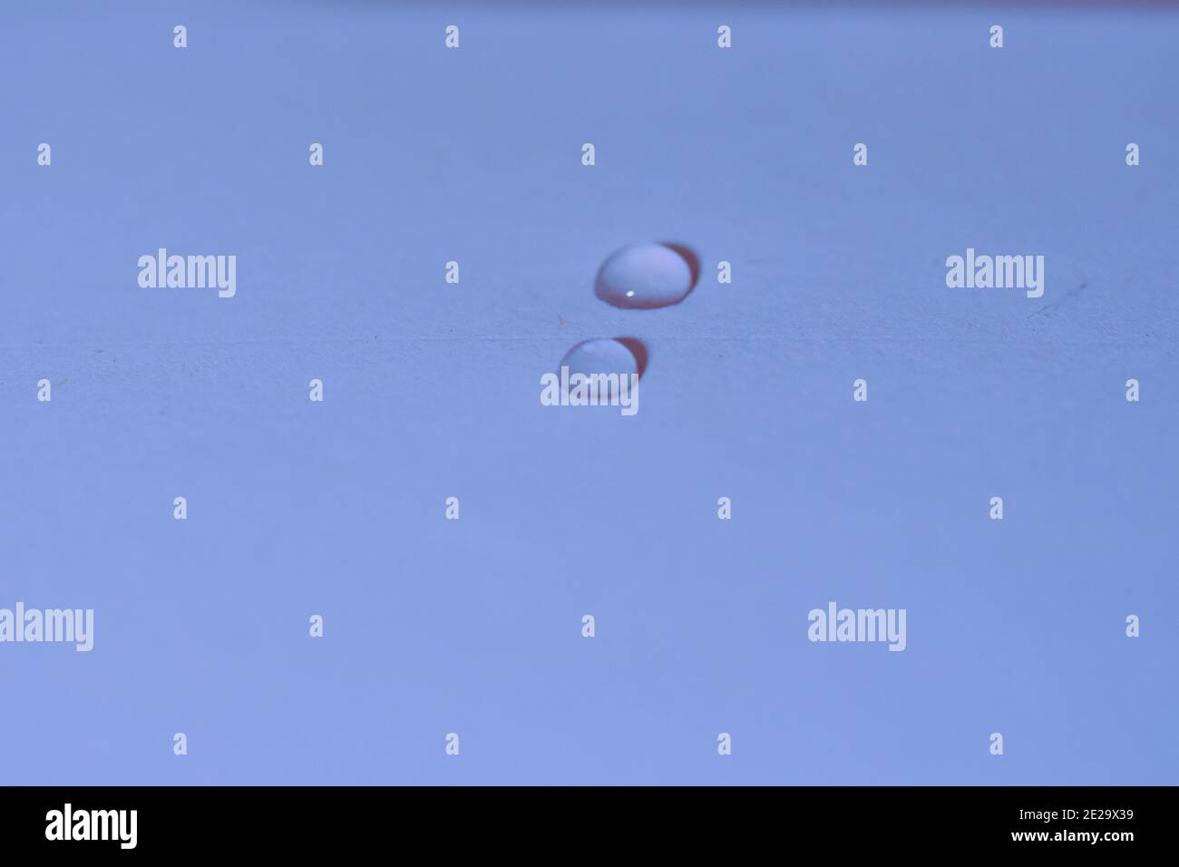 Waterdrops on a surface Stock Photo - Alamy