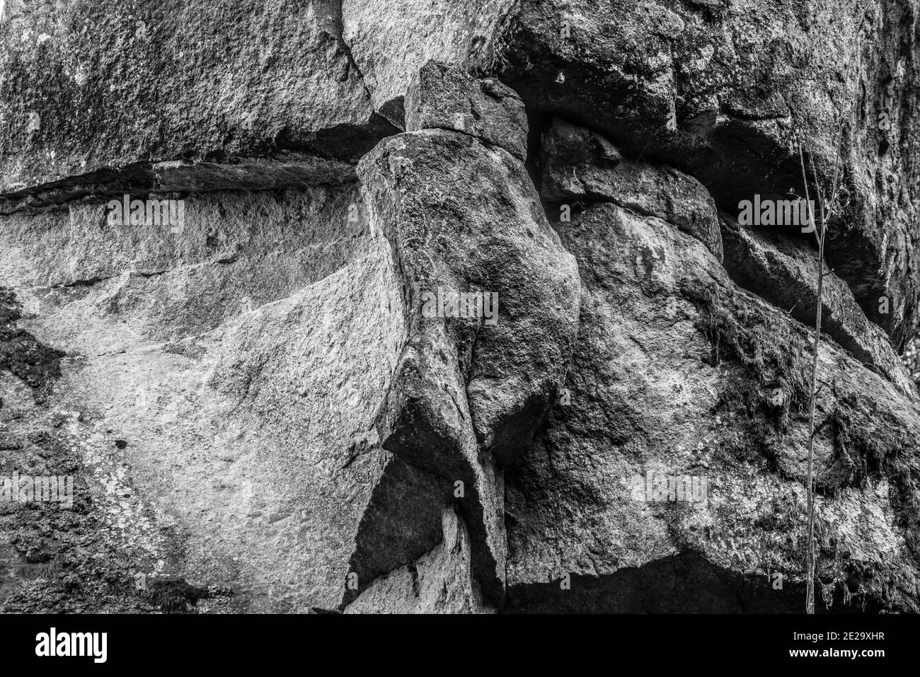 Mystical rock formation Black and White Stock Photos & Images - Alamy