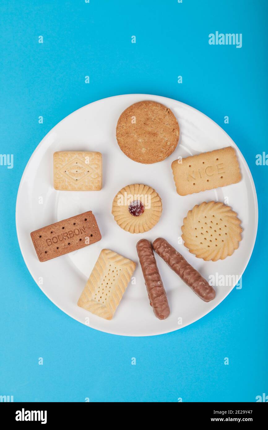 Biscuits Plate Selection High Resolution Stock Photography and Images ...