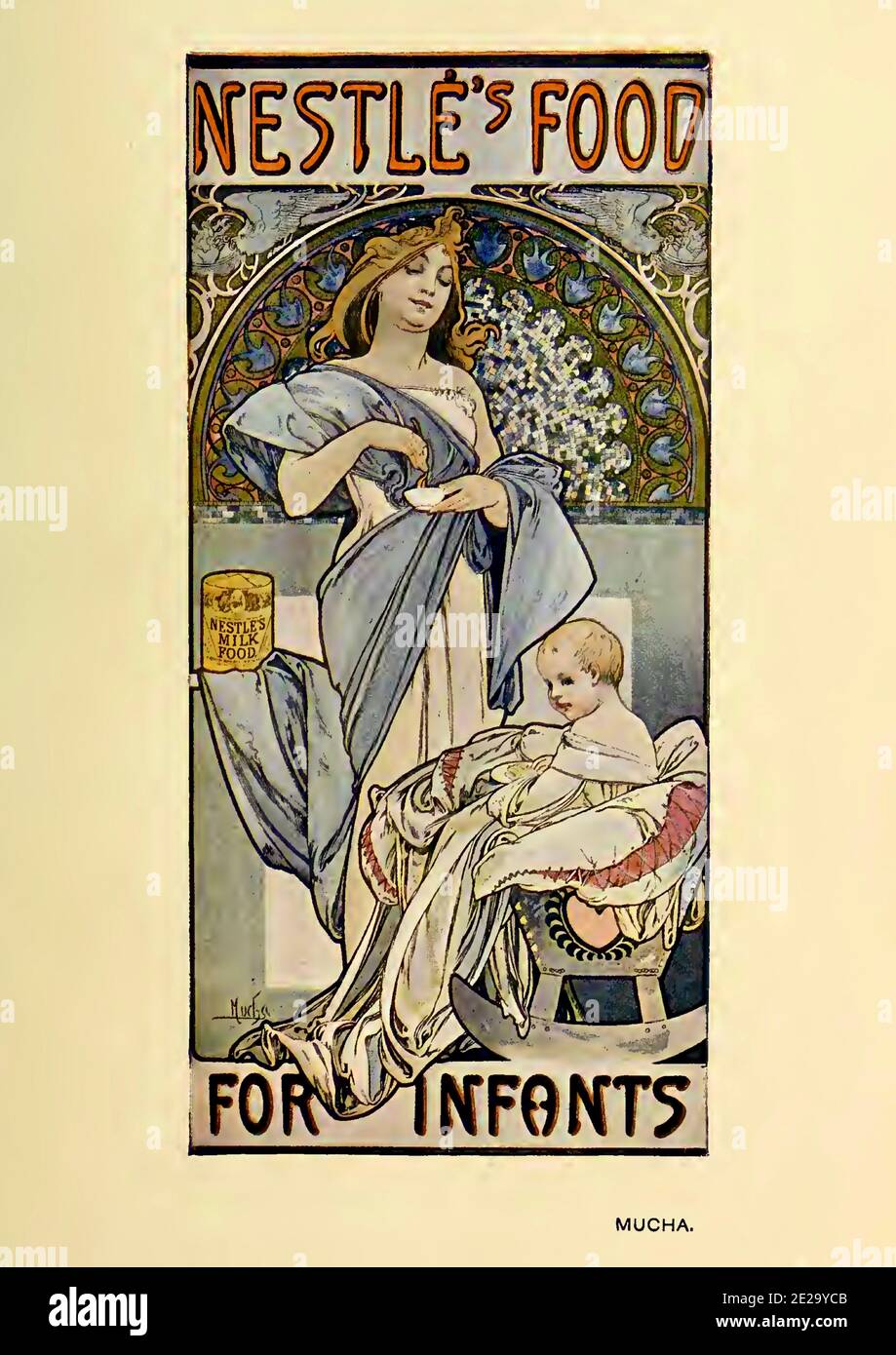 Vintage Nestle Poster Stock Photo - Alamy