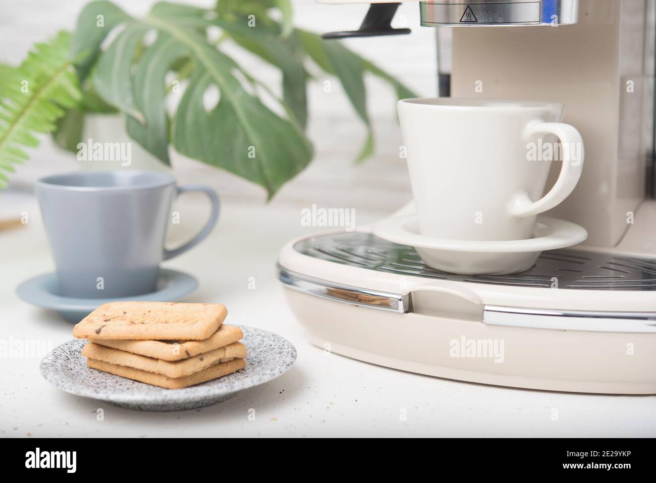 Coffee marker professional close up Stock Photo - Alamy