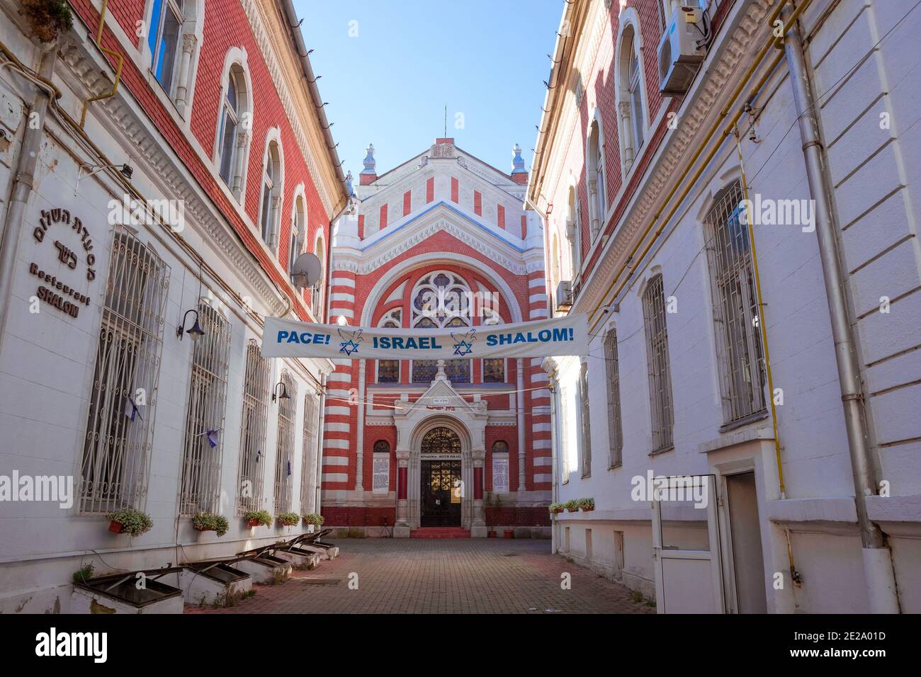 Beautiful synagogue building in Brasov, Transylvania, Romania, Eastern ...