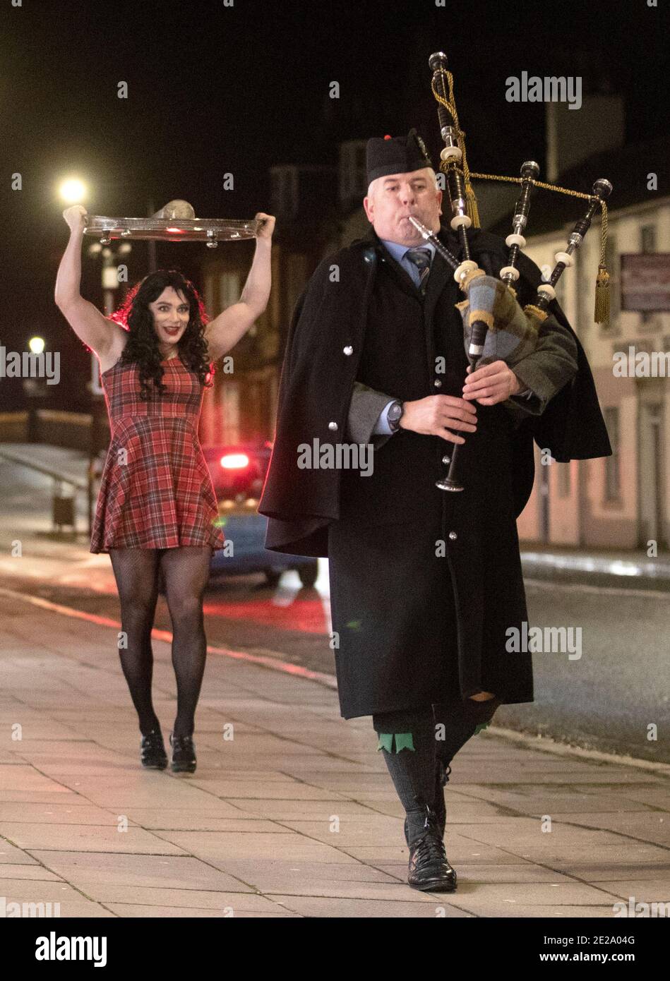 Piper Craig Irving and drag artist Justin Hyslop, aka Tattie Von Haggis ...