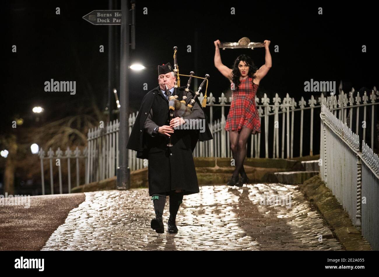 Piper Craig Irving and drag artist Justin Hyslop, aka Tattie Von Haggis ...