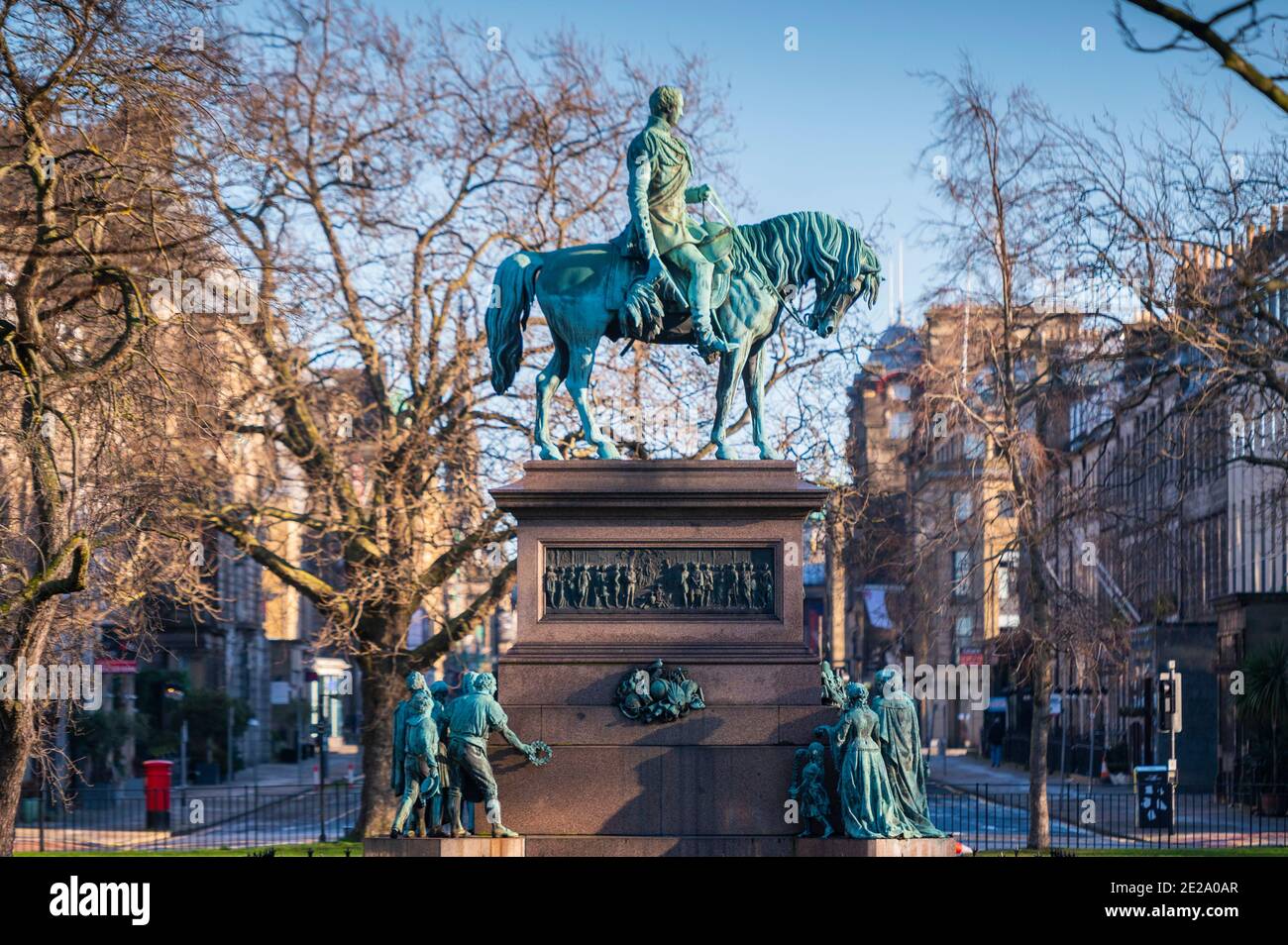 12th January 2021 Albert Memorial, Charlotte Square, Edinburgh ...