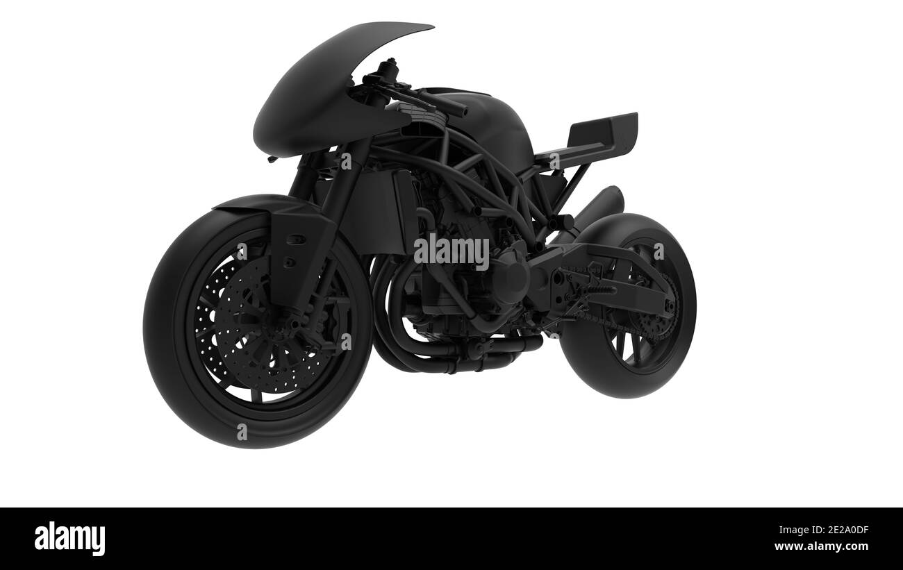 3D rendering of motorcycle race bike motor bike technical machine ...