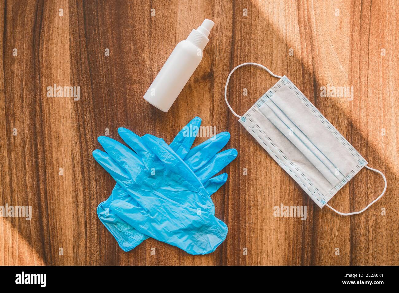 Used disposable face mask gloves hi-res stock photography and images ...