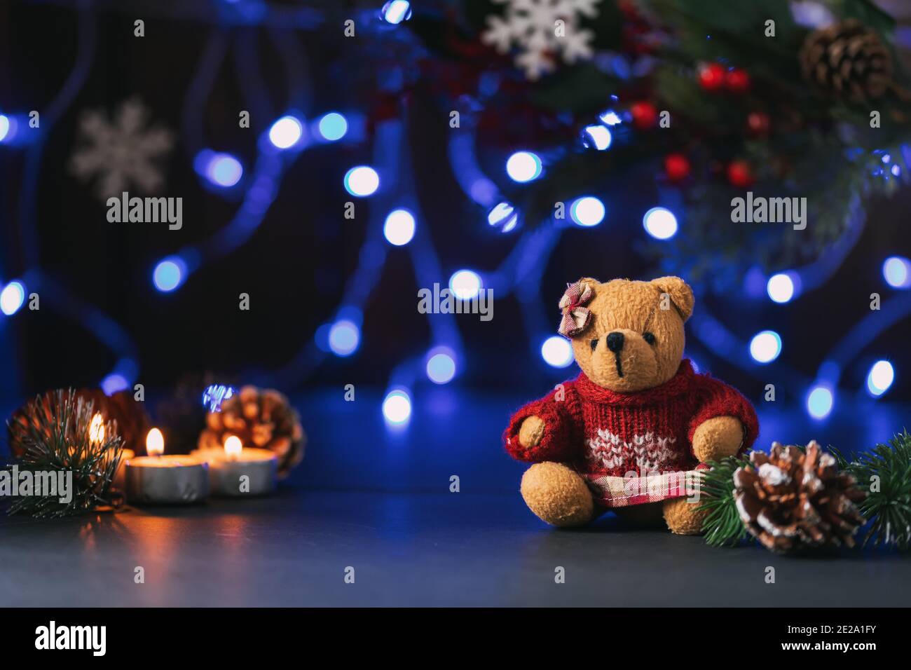 Happy new year teddy bear hi-res stock photography and images - Alamy