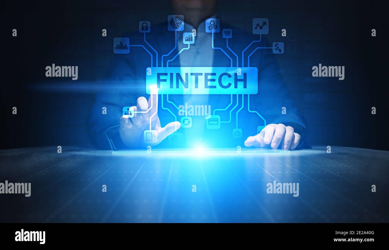 Fintech Financial technology Cryptocurrency investment and digital ...