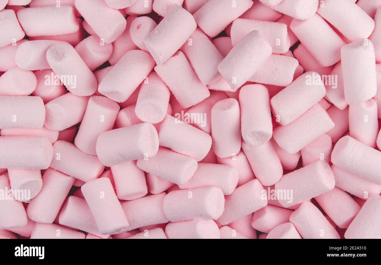 A bunch of pink marshmallows Stock Photo - Alamy