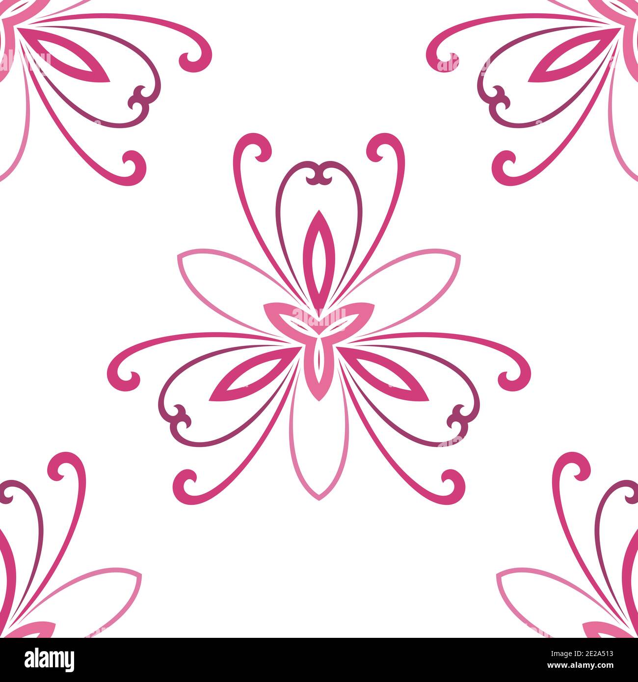 Floral Fine Seamless Pattern Stock Photo - Alamy