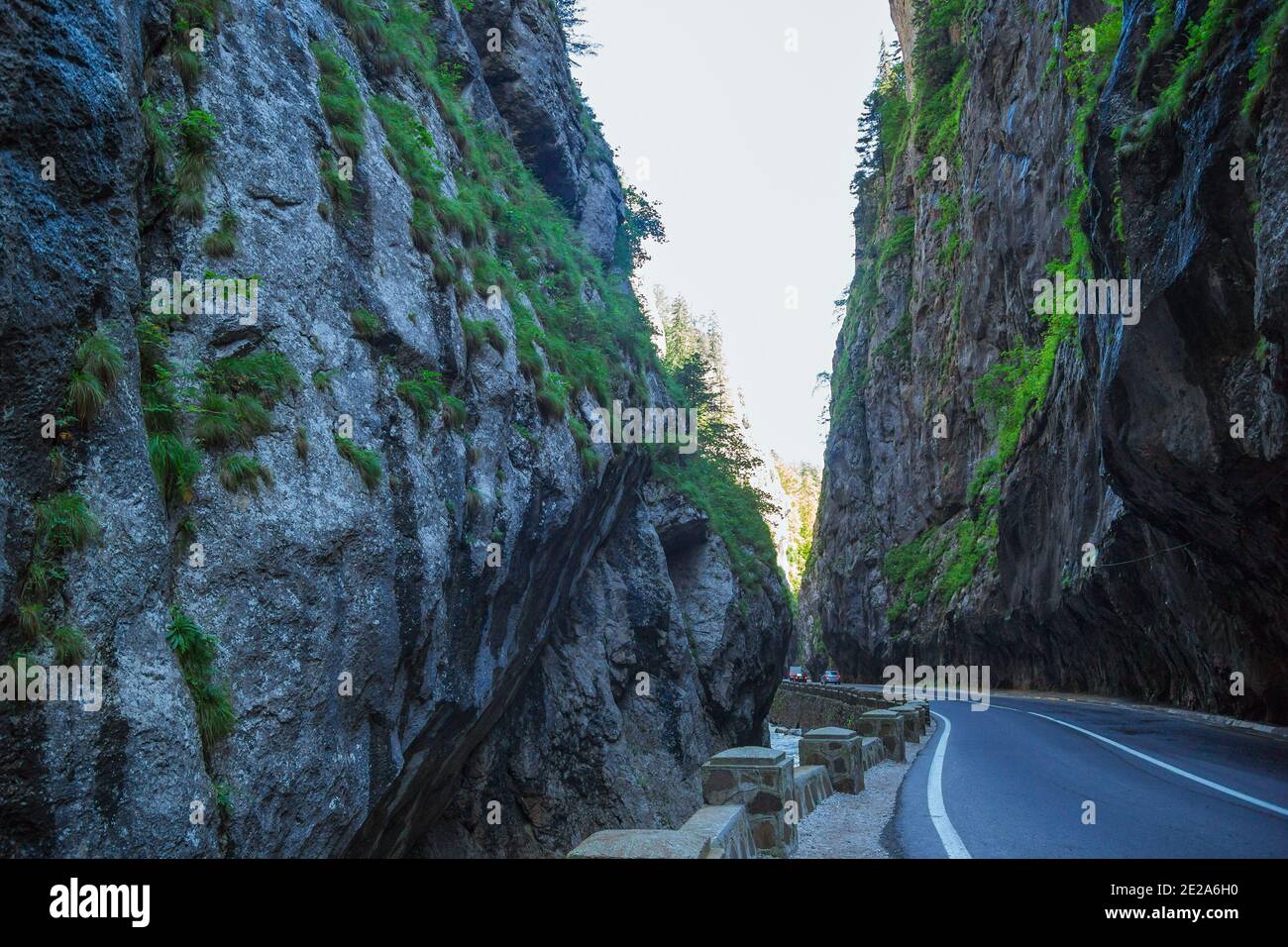 The Bicaz Gorge in Romania, located in the north-east part of the ...