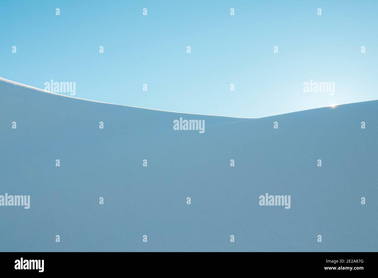 Beautiful shot of a snowy landscape Stock Photo - Alamy