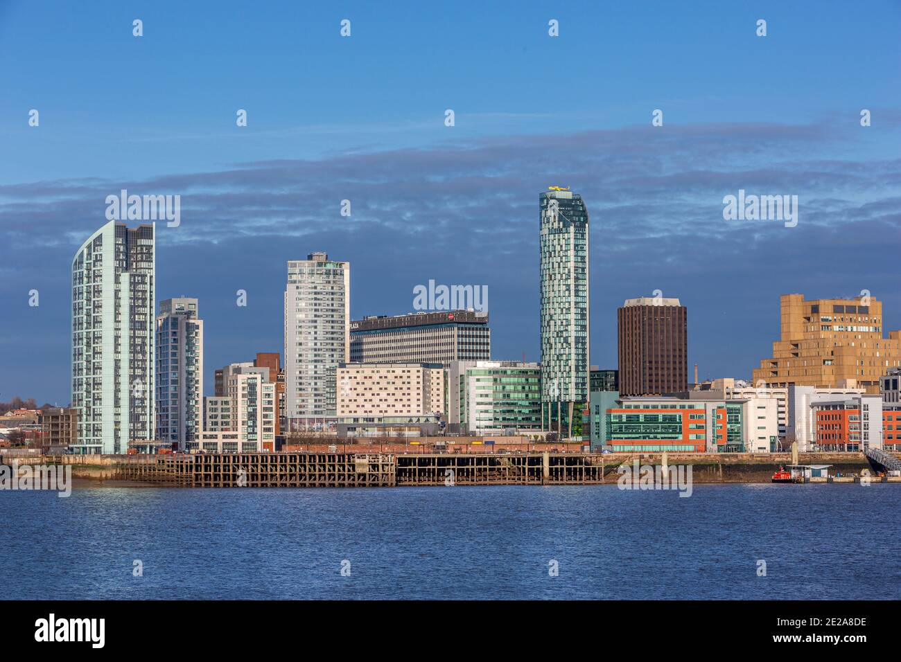 Modern buildings along the Liverpool waterfront Stock Photo - Alamy
