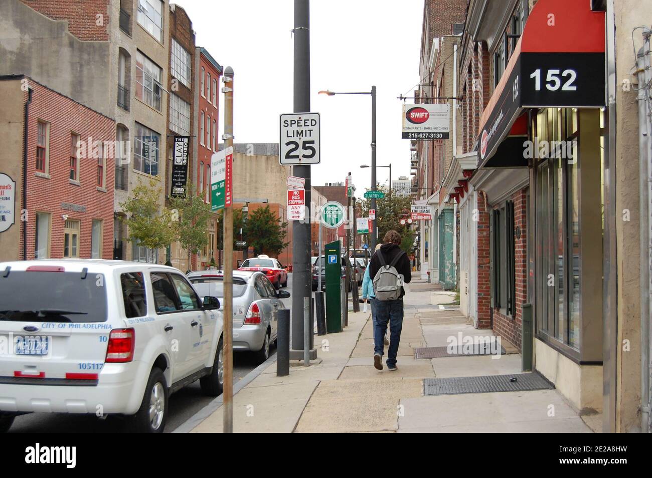 Philadelphia United States of America backpack walking walker walk ...