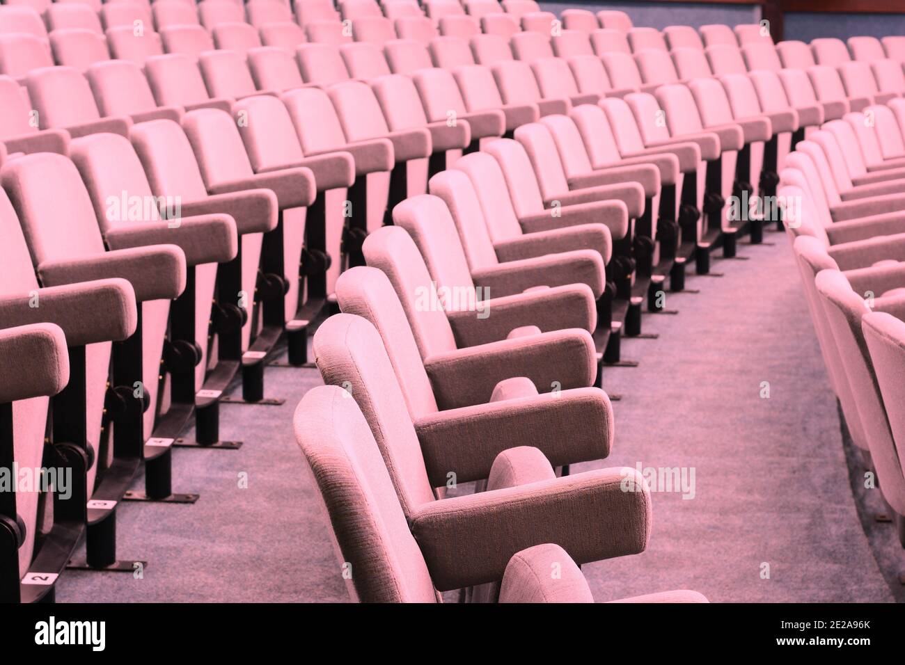 Empty rows of theater or movie seats Stock Photo - Alamy