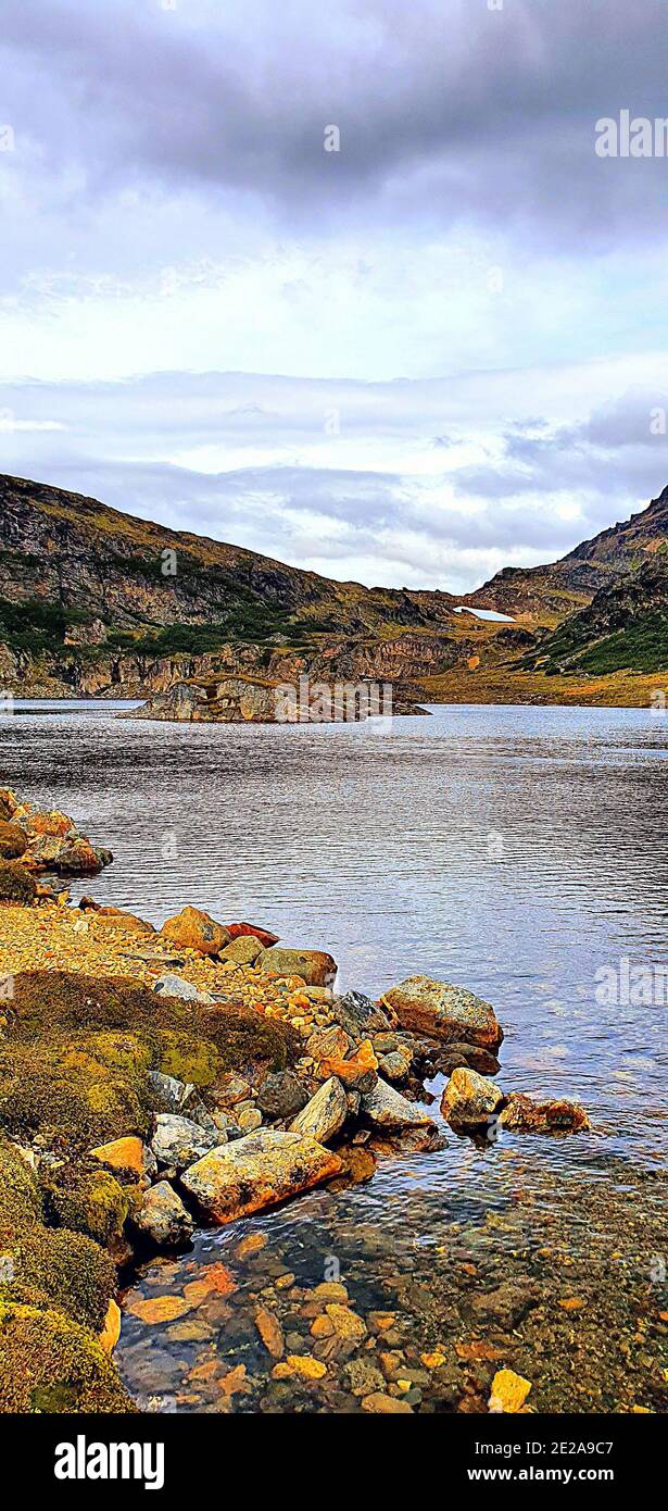 Beautiful shot of a river natural landscape Stock Photo - Alamy