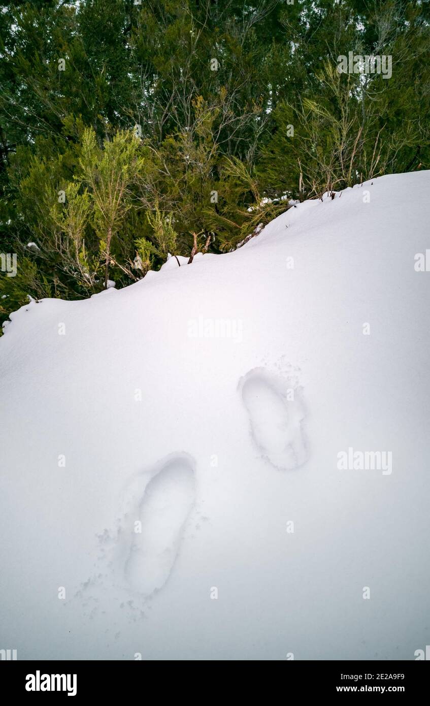 Feet marks hi-res stock photography and images - Alamy