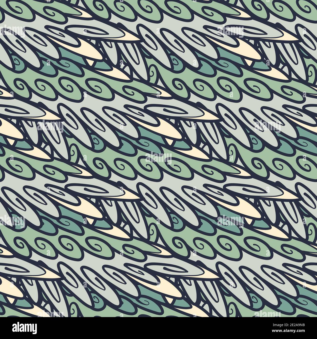 Vintage seamless psychedelic pattern with hand-drawn wings feathers ...