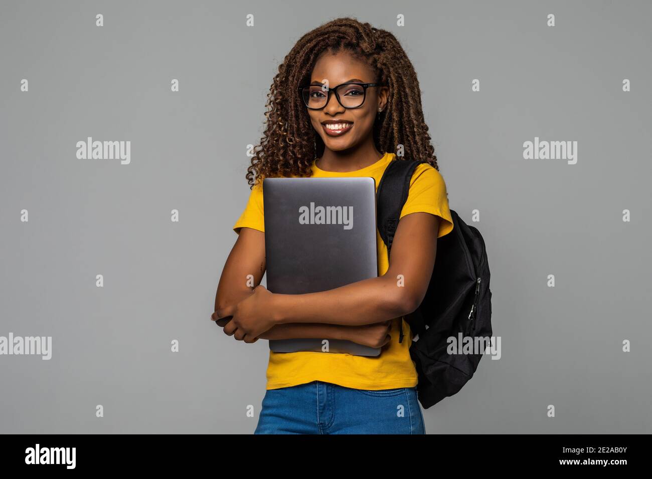 education series template - Friendly ethnic black woman high school ...