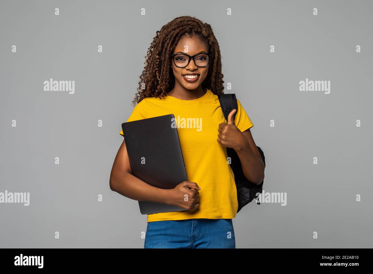 education series template - Friendly ethnic black woman high school ...