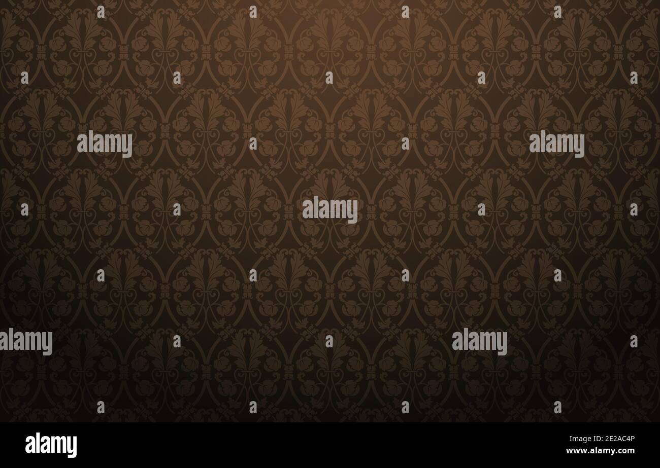 Damask black, Damask Pattern Black, Background pattern ornament, Black ...