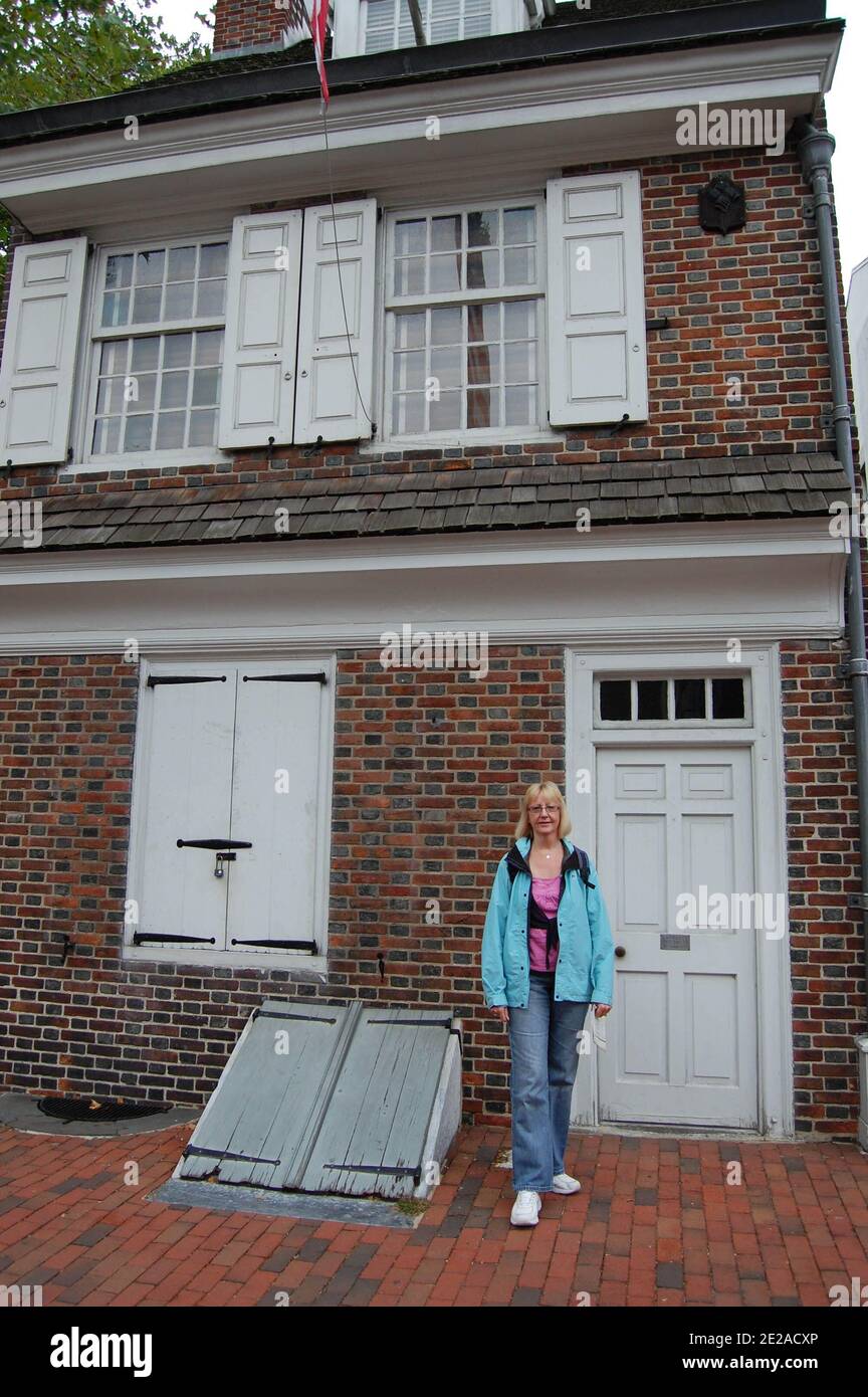 Philadelphia United States of America Betsy Ross house flag maker ...