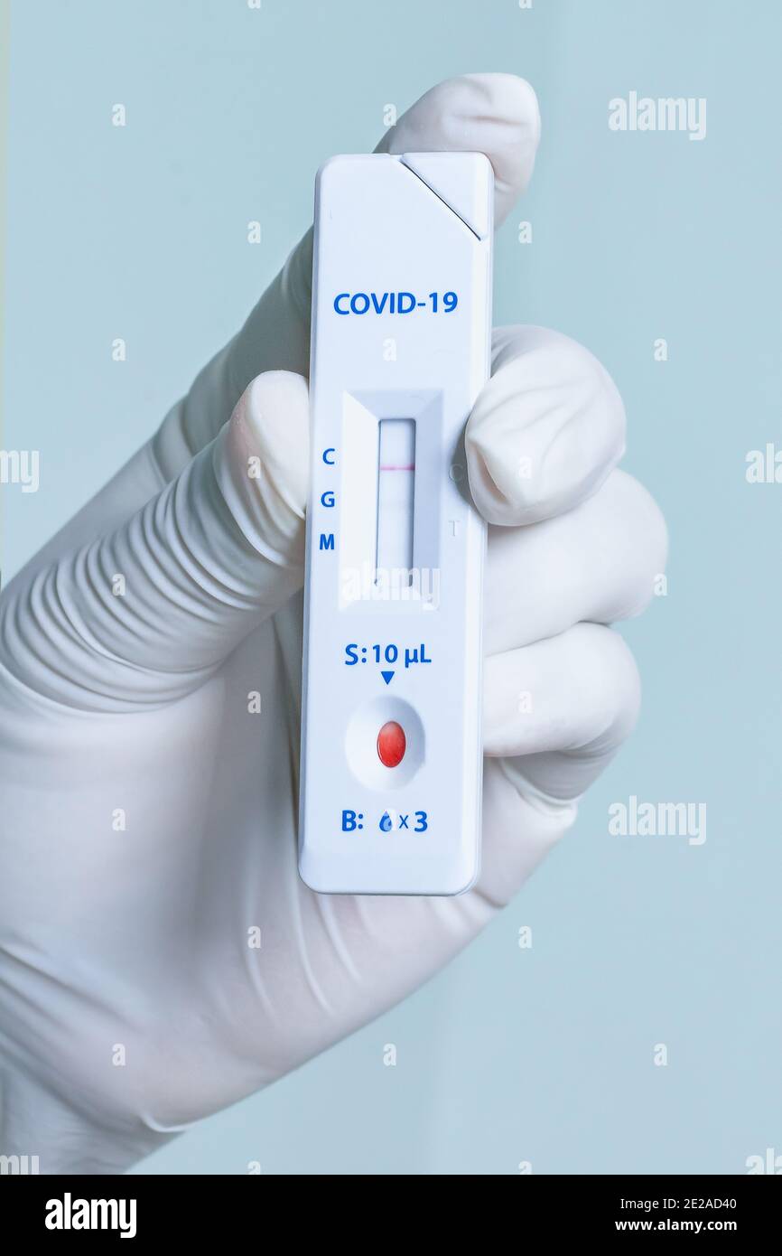 Negative test result by using a rapid test for covid-19 - the concept ...