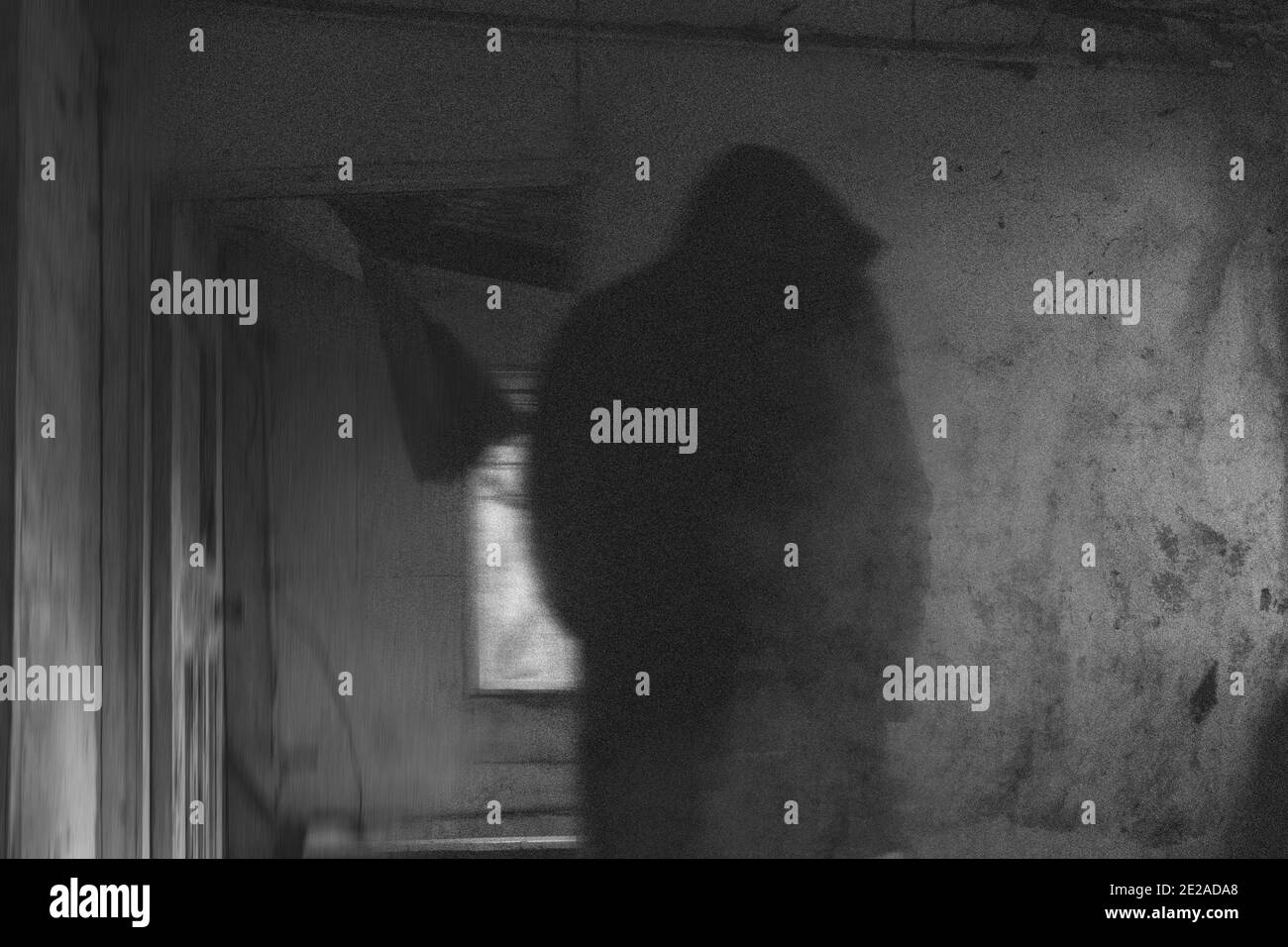Dark figure in doorway sinister hi-res stock photography and images - Alamy