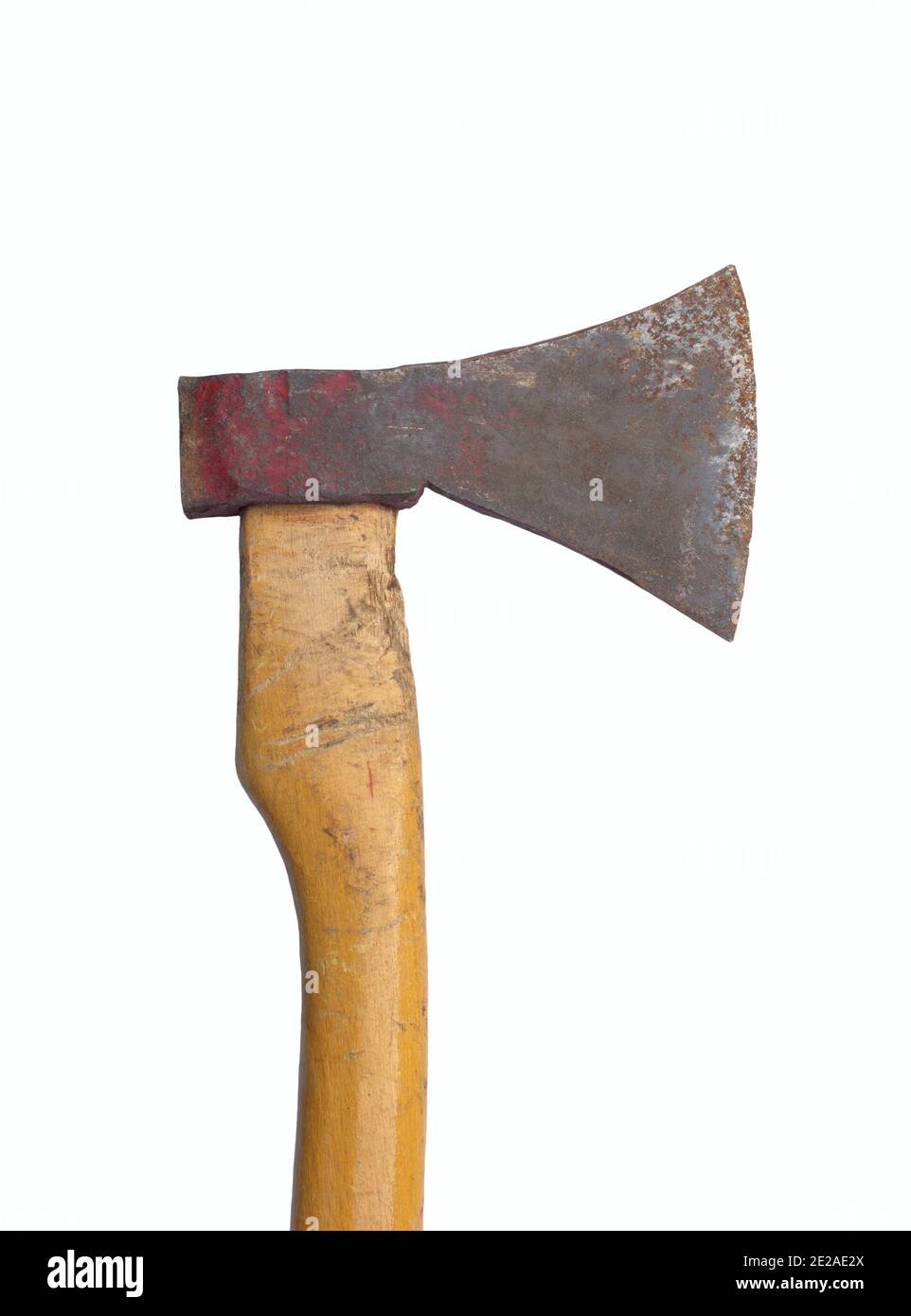 Small hand axe with wooden handle isolated on white background Stock ...