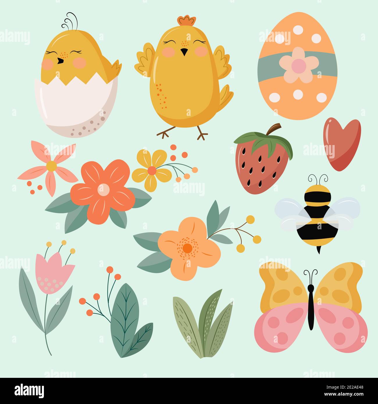 Spring animal baby Stock Vector Images - Alamy