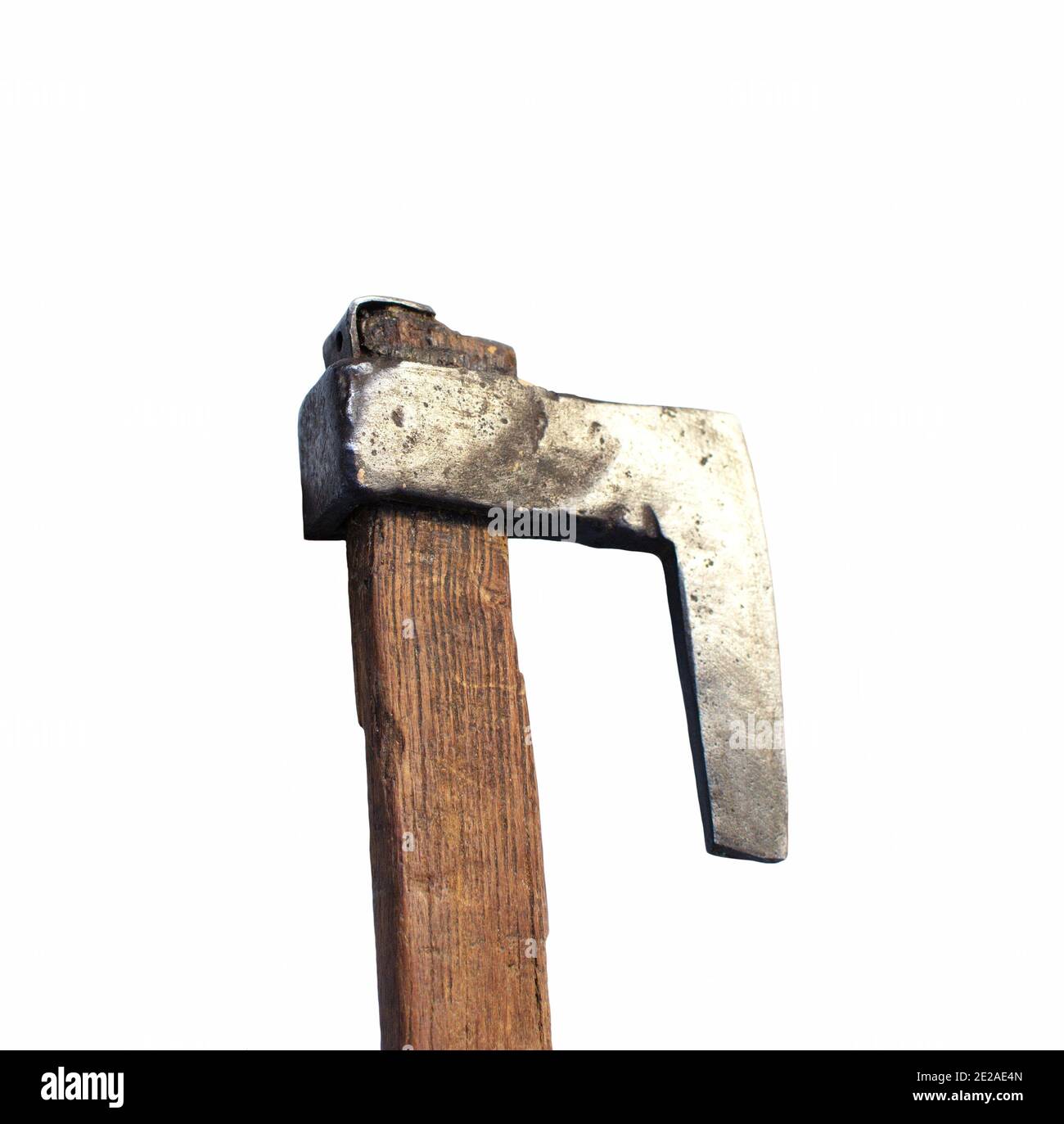 Small hand axe with wooden handle isolated on white background Stock ...