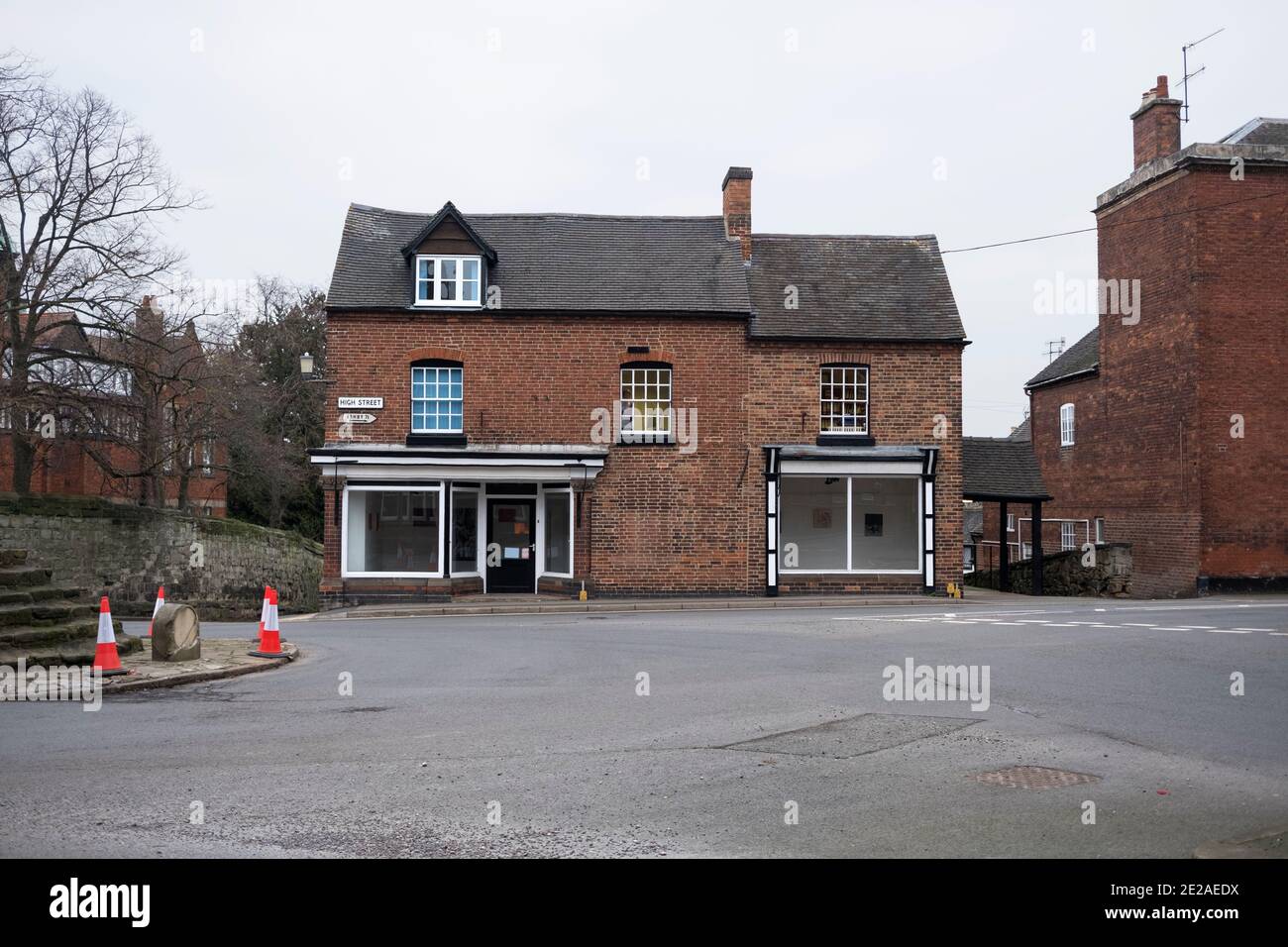 Empty shops in Repton, Derbyshire, UK Stock Photo - Alamy