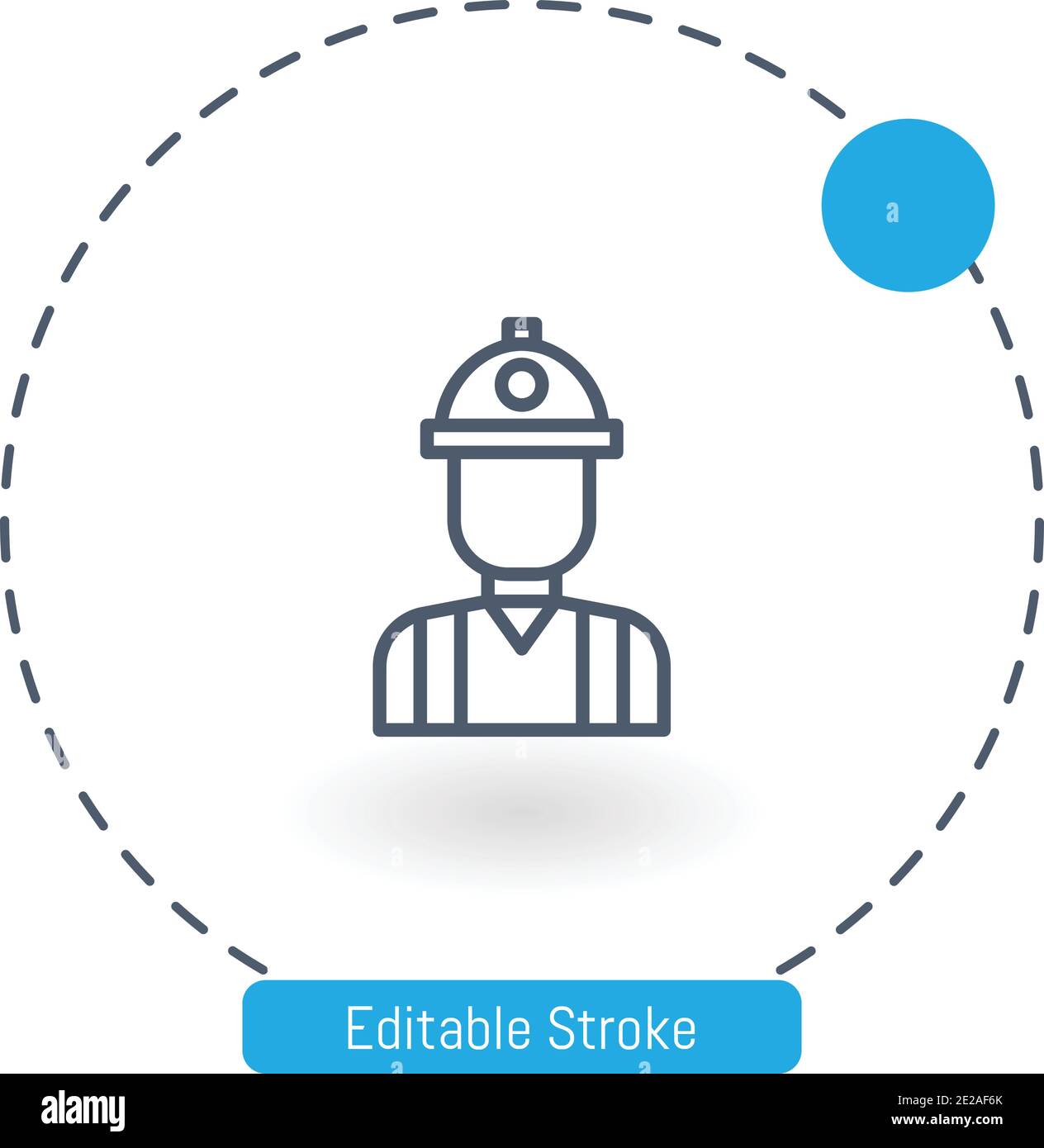 engineer vector icon editable stroke outline icons for web and mobile ...