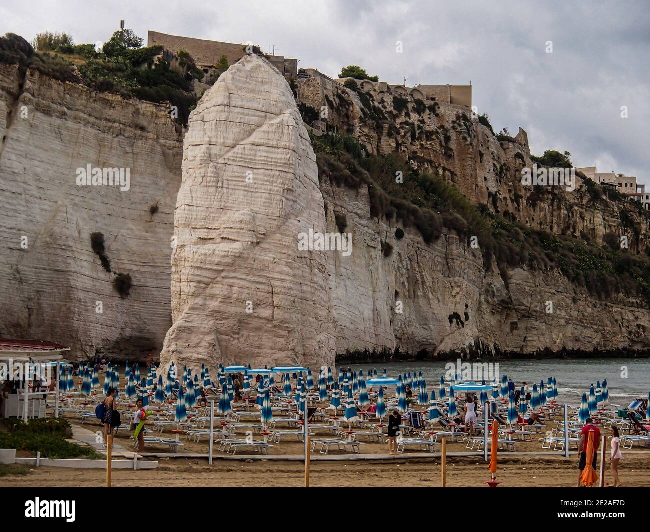 Vieste's most famous point: the Pizzomunno vertical rocky monolith ...