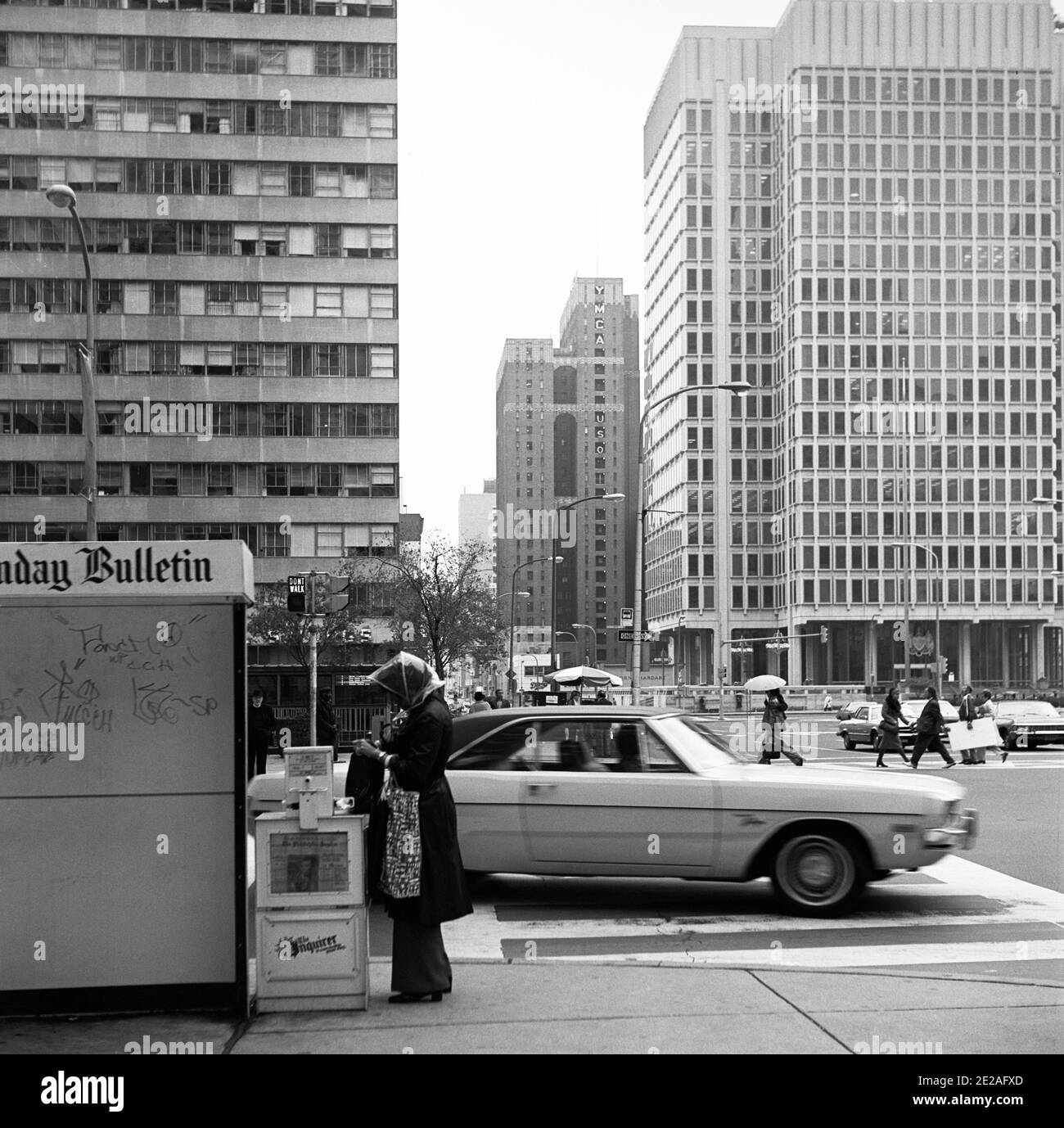 Street scene. Philadelphia, USA, 1976 Stock Photo - Alamy