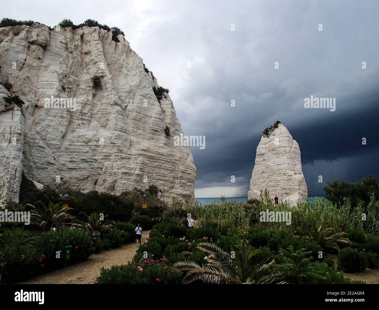 Vieste's most famous point: the Pizzomunno vertical rocky monolith ...
