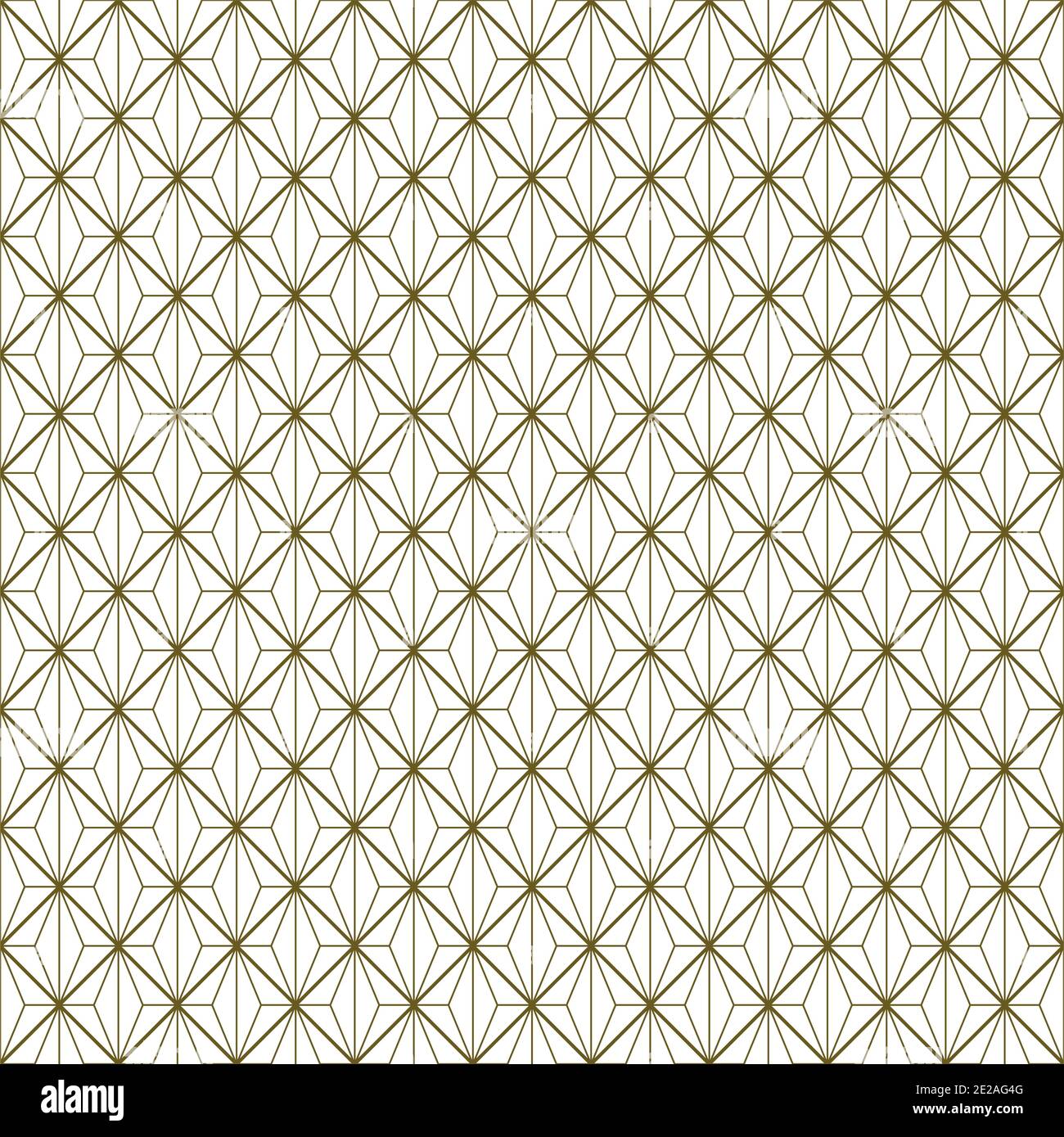 Japanese seamless Kumiko pattern in golden with average and fine ...