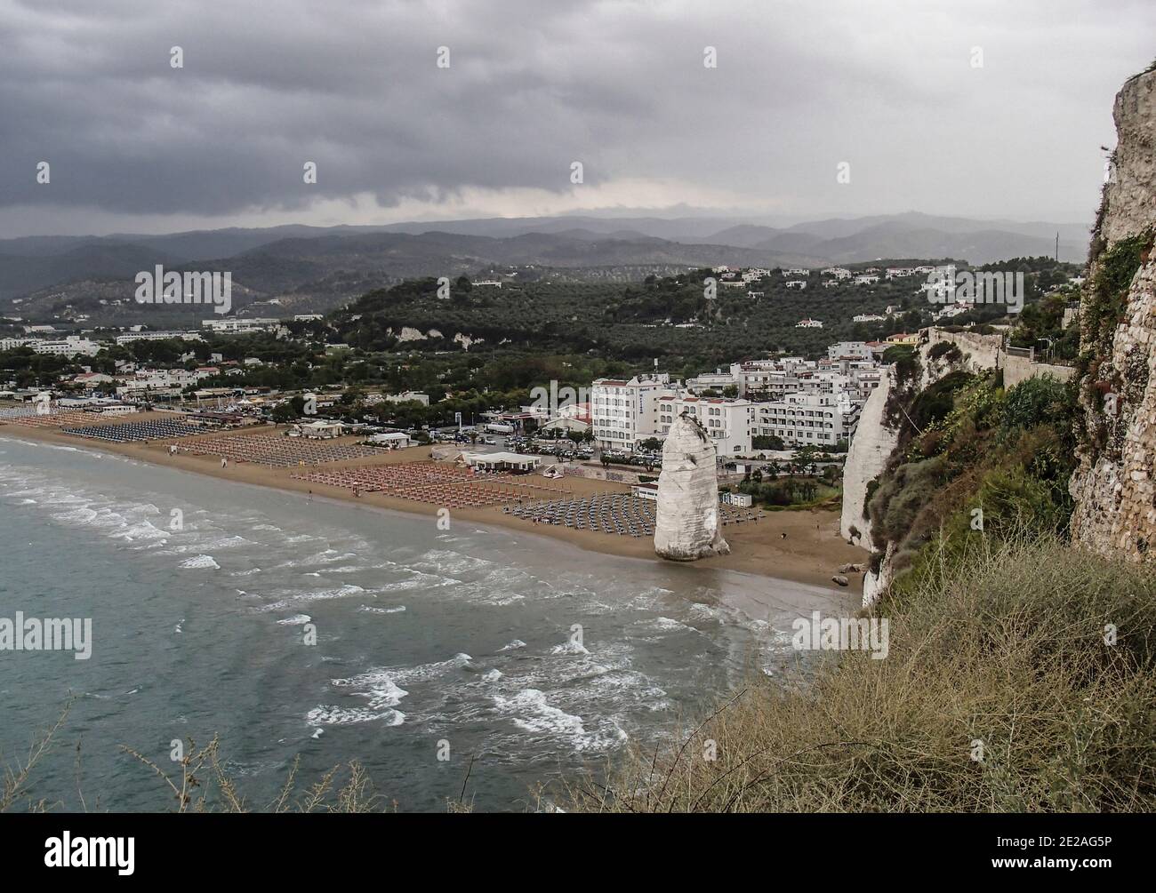 Vieste's most famous point: the Pizzomunno vertical rocky monolith ...